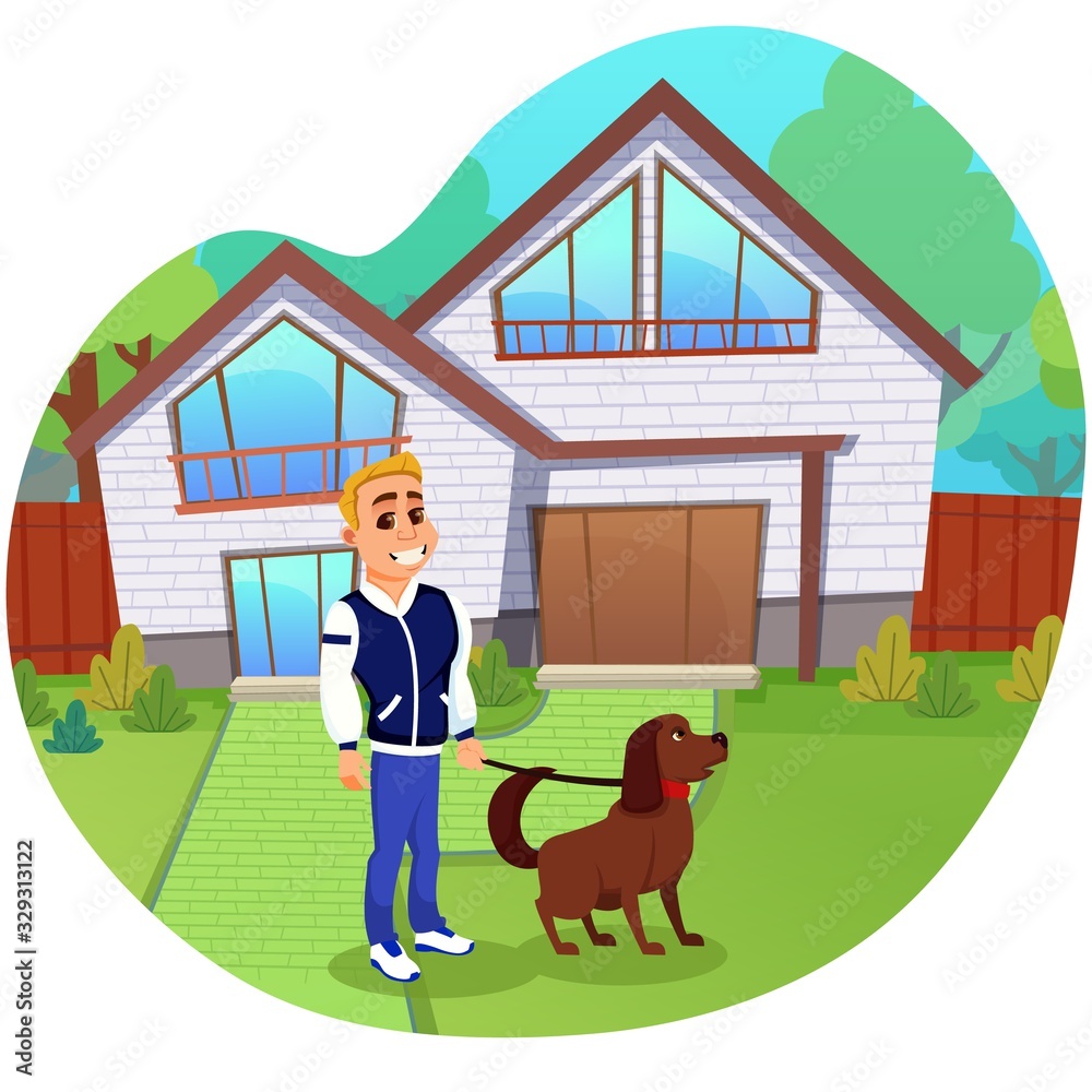 Blond Guy with Big White Toothy Smile, Wearing Sports Outfit, Walking ...