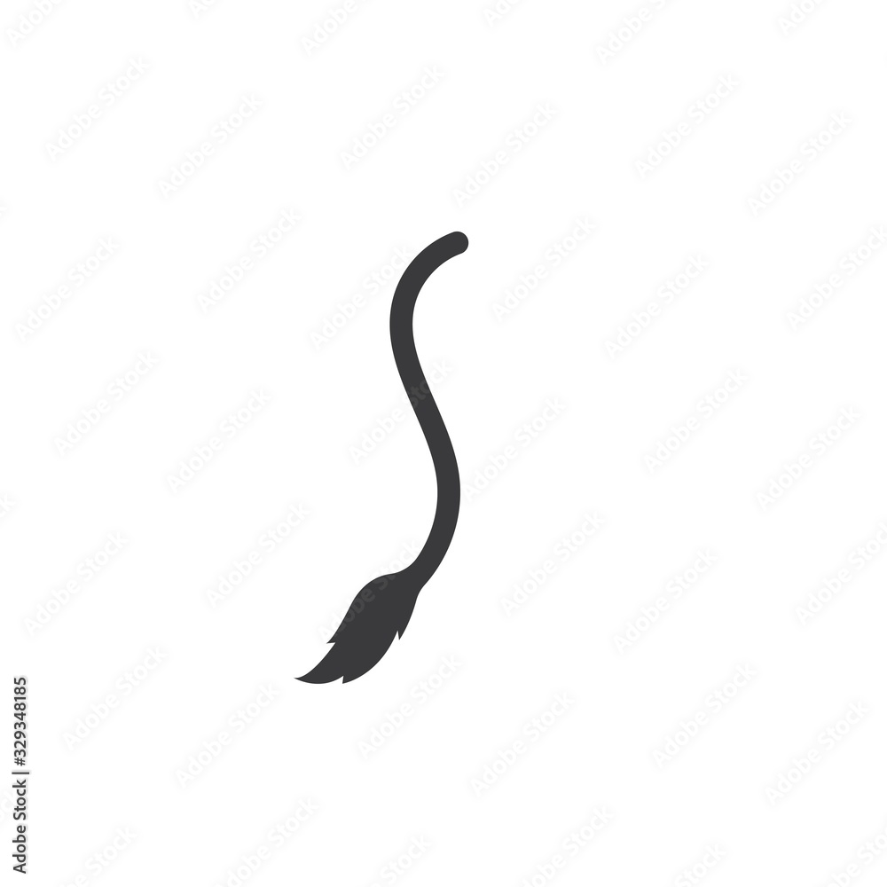 cow tail logo vector illustration template Stock Vector | Adobe Stock