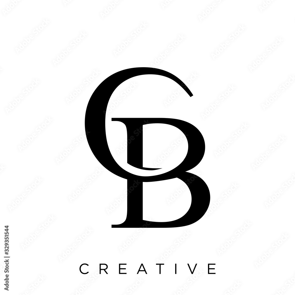 cb luxury logo design vector Stock Vector | Adobe Stock