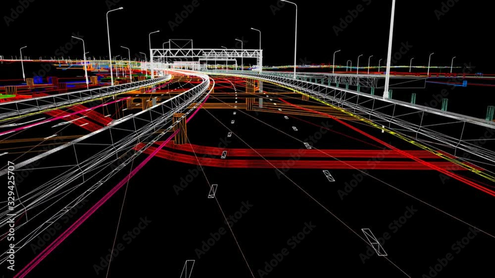 The BIM model of road infrastructure and underground urban utilities ...