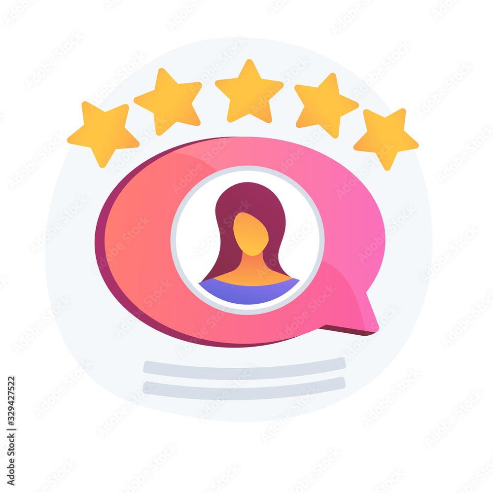 Customer experience, feedback Stock Vector | Adobe Stock