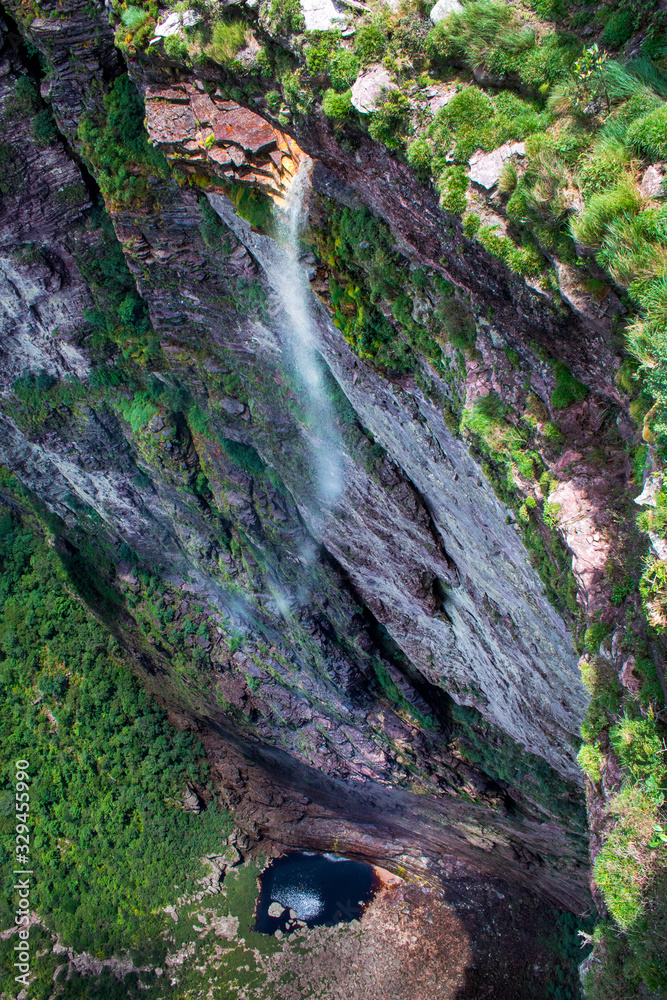 Cachoeira da Fumaça Chapada Diamantina (Fumaça Waterfall) Stock Photo ...