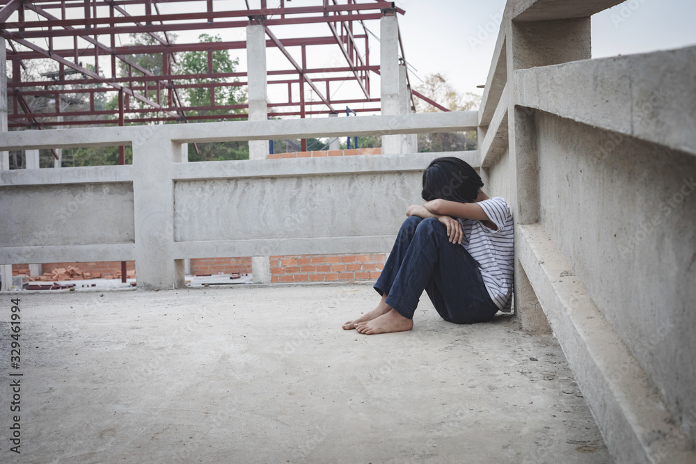little girl feeling stress from work,Stop children labour,world day ...