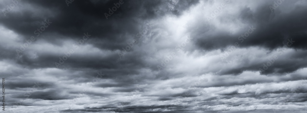 Dark dramatic sky and clouds. Background for death and sad concept ...