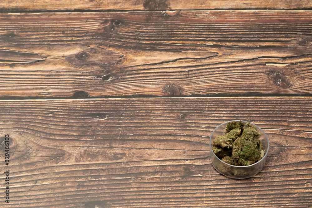 Marijuana cannabis Medicinal, weed joint In a glass container, drugs ...