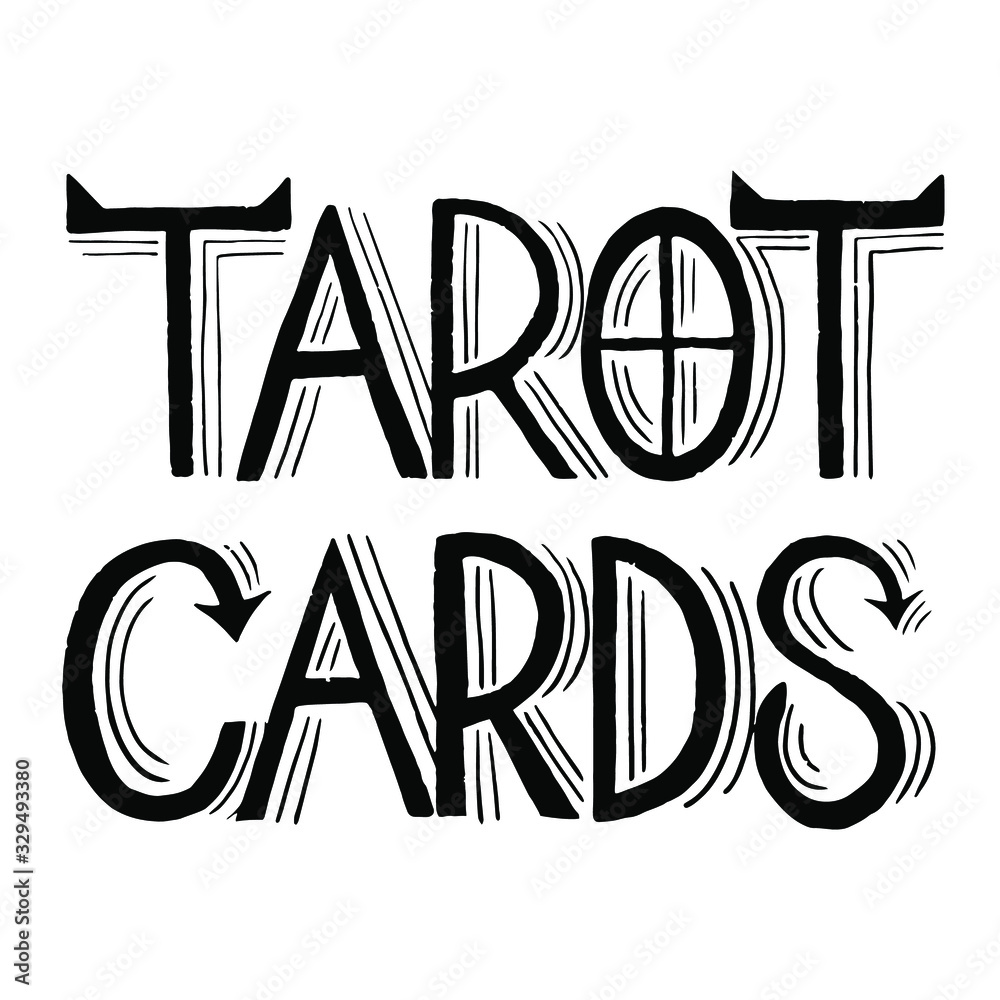 Tarot cards devil vector logo Stock Vector | Adobe Stock