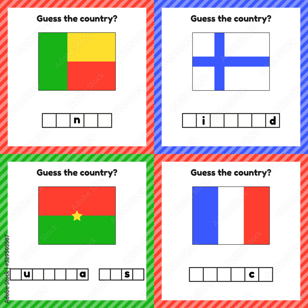 Worksheet on geography for preschool and school kids. Crossword ...