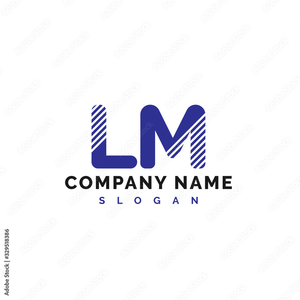 LM Letter Logo Design. LM letter logo Vector Illustration - Vector ...