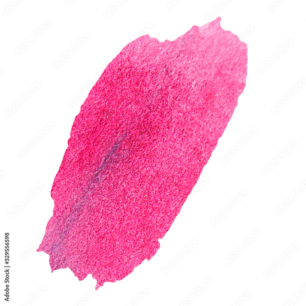 Watercolor paint spots. Insulated paints. Isolated smears. Blue ...