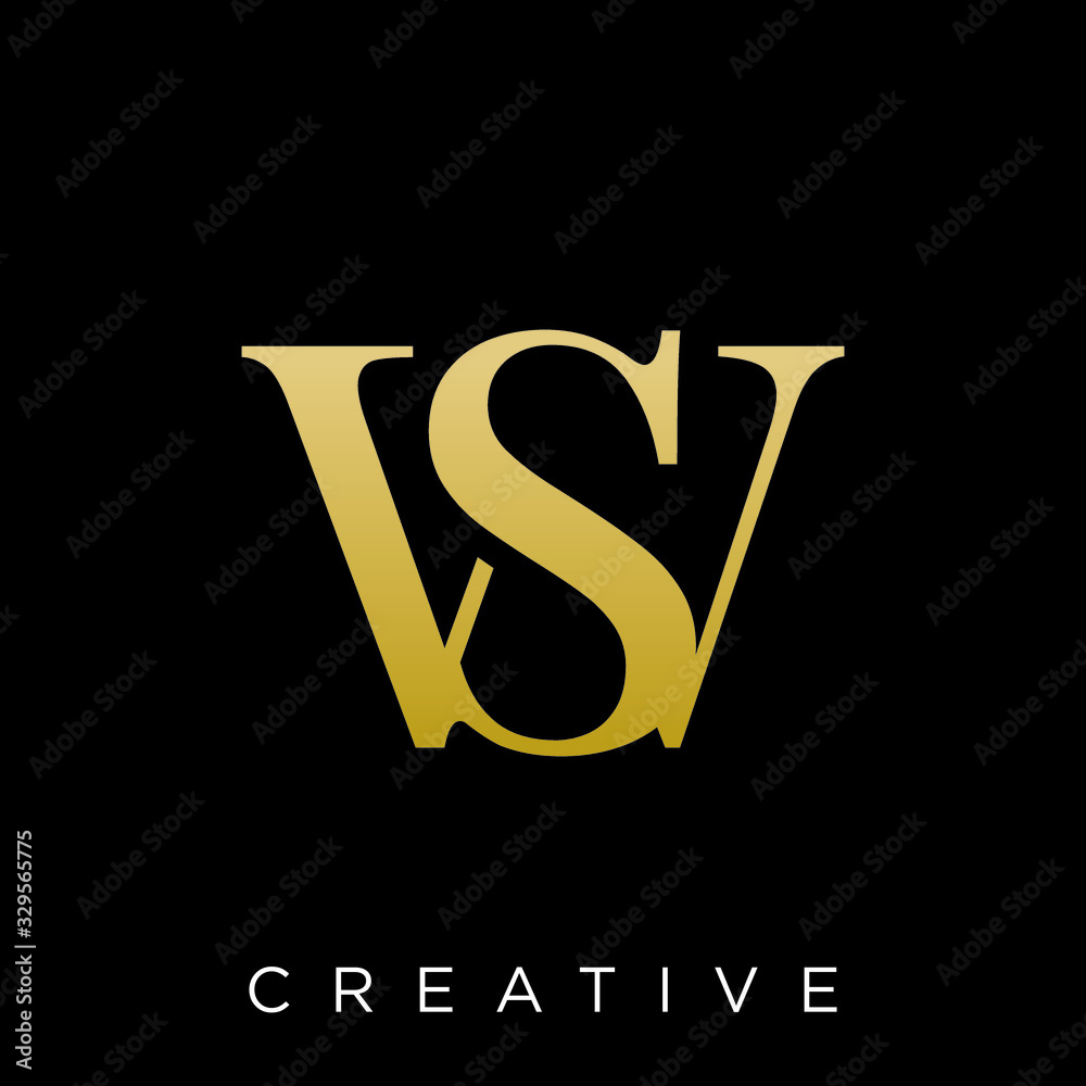 ws logo design Stock Vector | Adobe Stock
