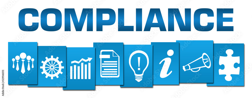 Compliance Blue Professional Business Symbols Stock Illustration ...