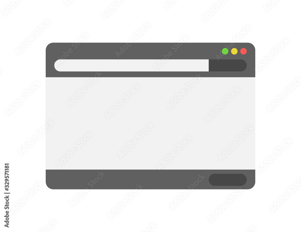 Email interface. White box mockup. Template vector illustration in flat ...