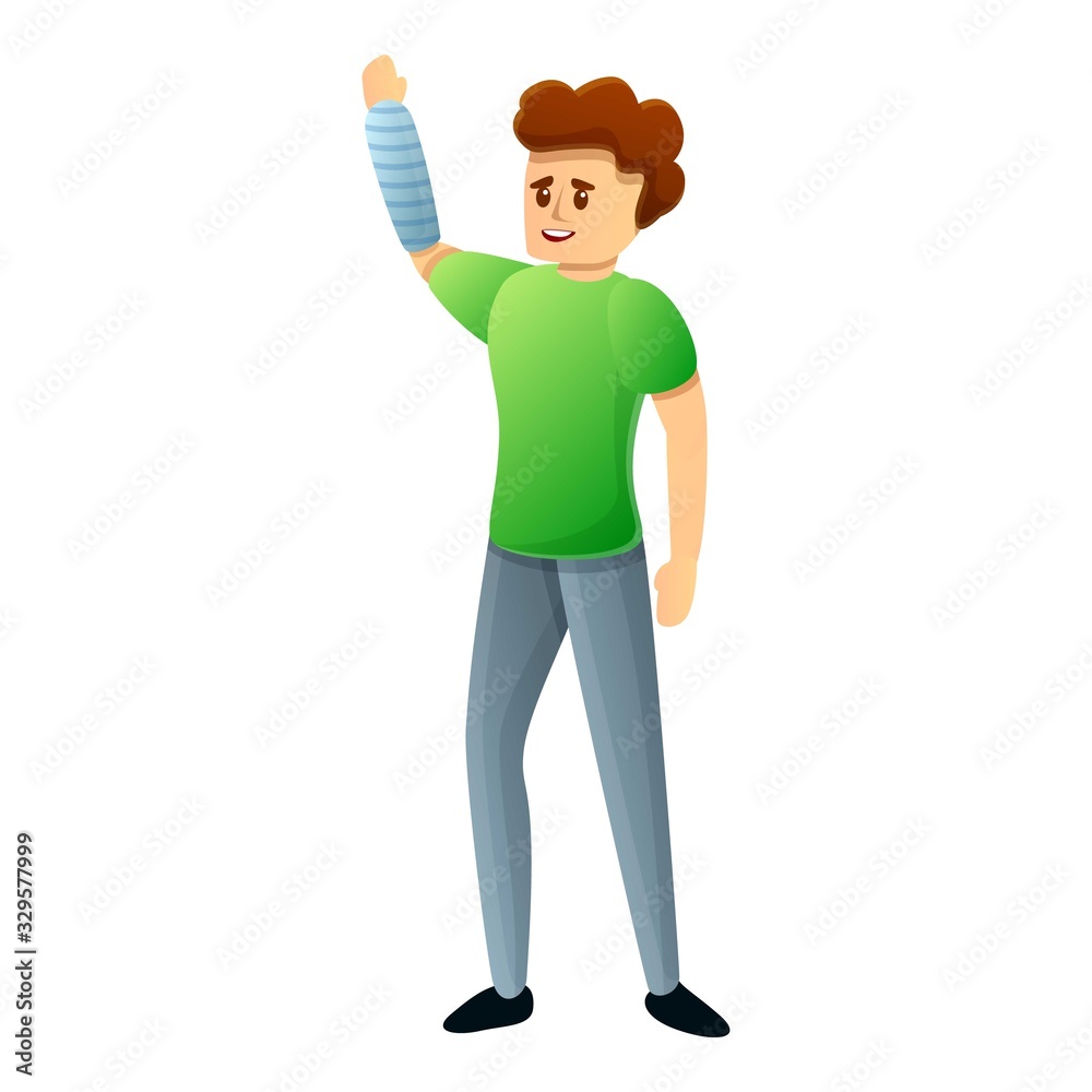 Hand injury icon. Cartoon of hand injury vector icon for web design ...