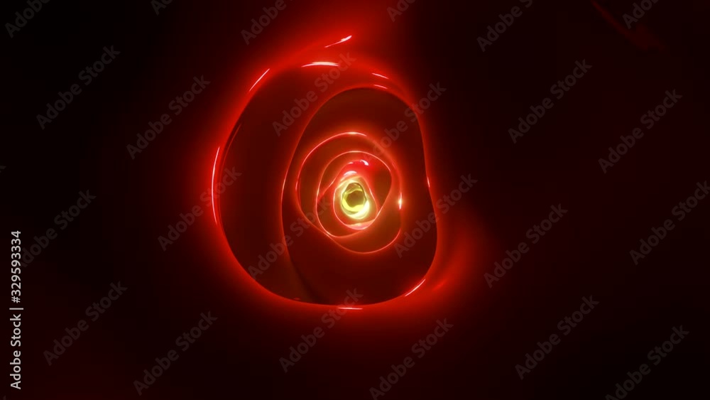 Abstract tunnel Energy force fields Tunnel in outer space. Vortex ...
