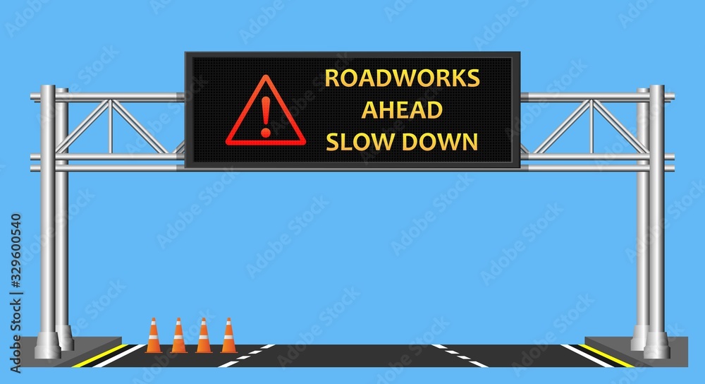 Traffic information display jam delay status highway expressway ...