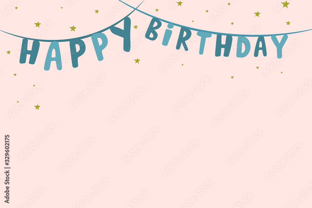 Happy Birthday. Birthday background. Happy Birthday lettering. Party ...
