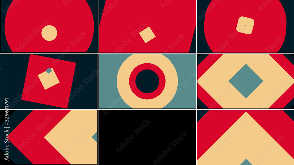 Simple Different Shapes Transition Stock Template | Adobe Stock