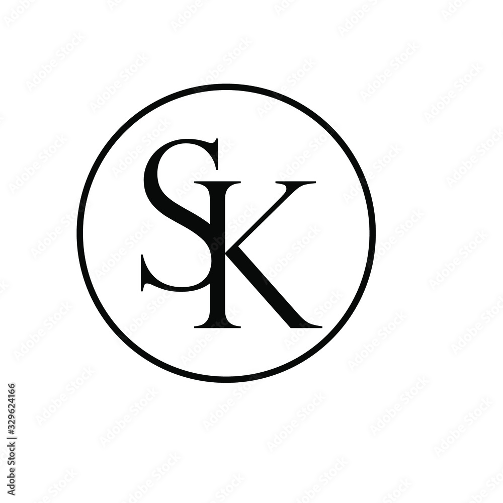 SK logo Stock Vector | Adobe Stock