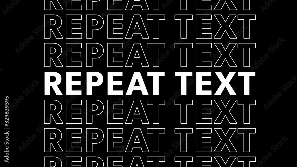 Repeating Text Overlay Stock Template | Adobe Stock