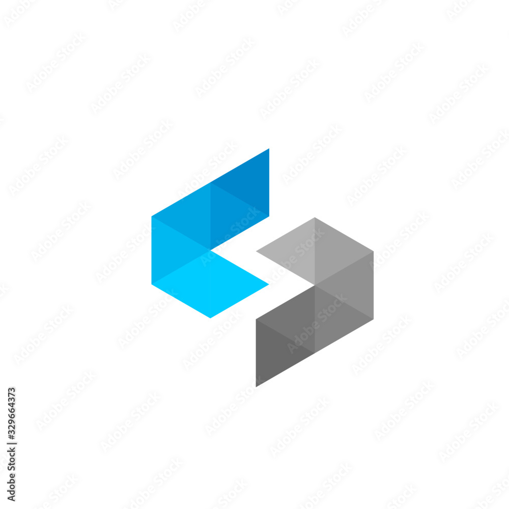 initial letter S logo Stock Vector | Adobe Stock