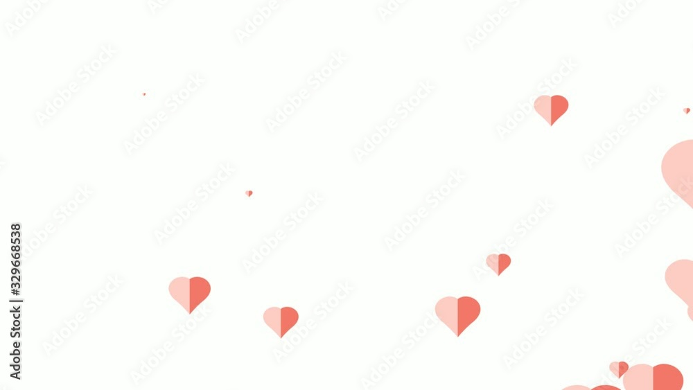 love emoticons spread motion. social media animation isolated on white ...