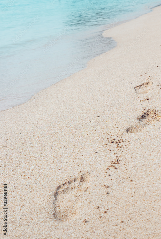 Holiday symbol of quiet rest in attractive areas on the beach, with ...
