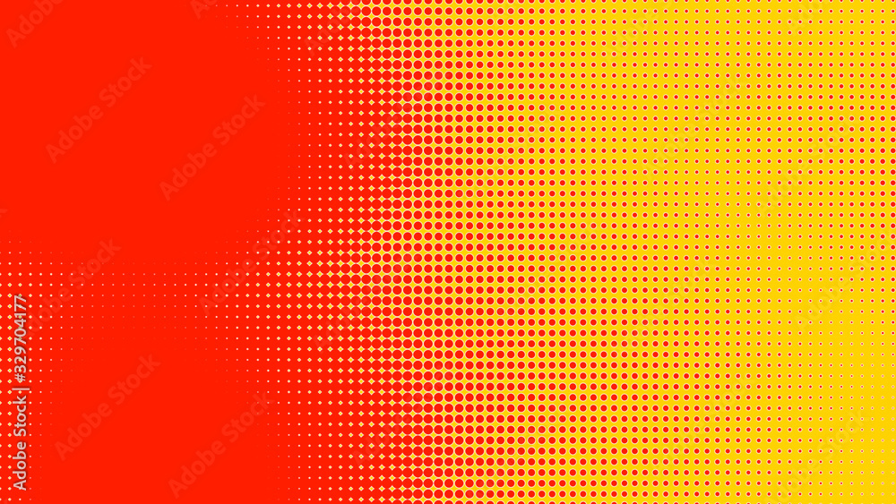 Dots halftone orange yellow color pattern gradient texture with ...