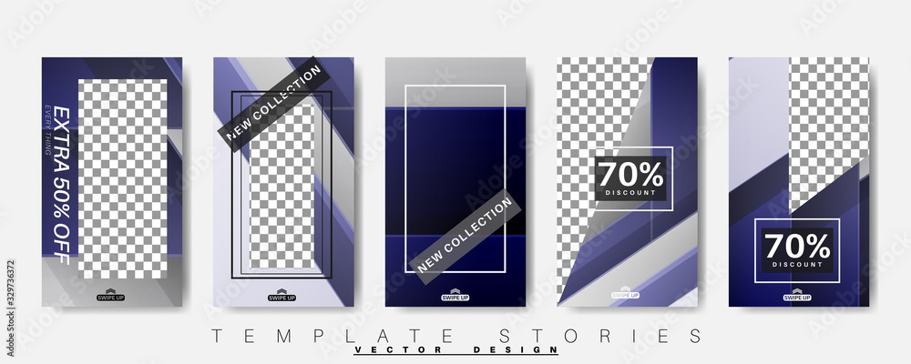 Editable Story background template. Vector Modern design background for ...