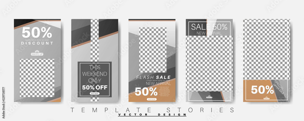 Editable Story background template. Vector Modern design background for ...