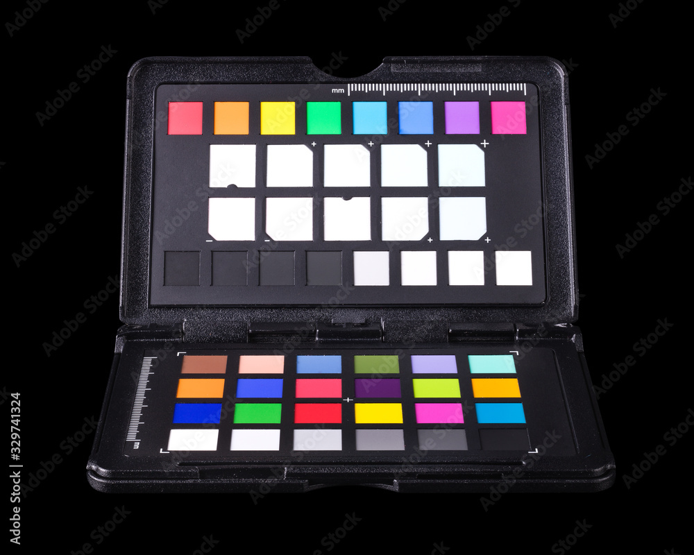 Rainbow color palette or colorchecker calibration passport for post ...