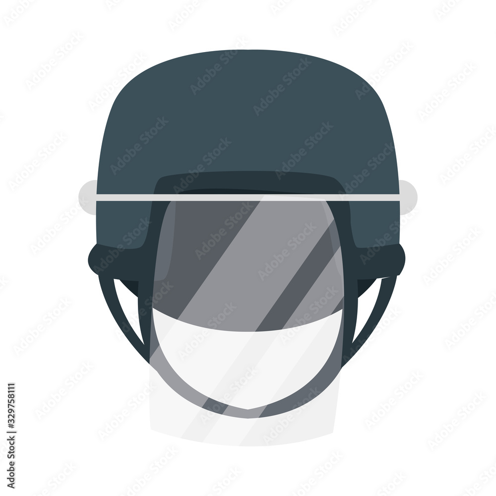 riot police helmet accessory icon Stock Vector | Adobe Stock