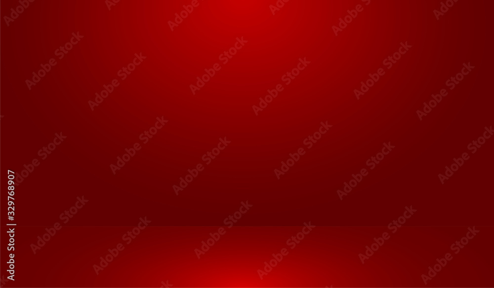 Red Background Vector Illustration of Room, Studio, Interior, Cafe and ...