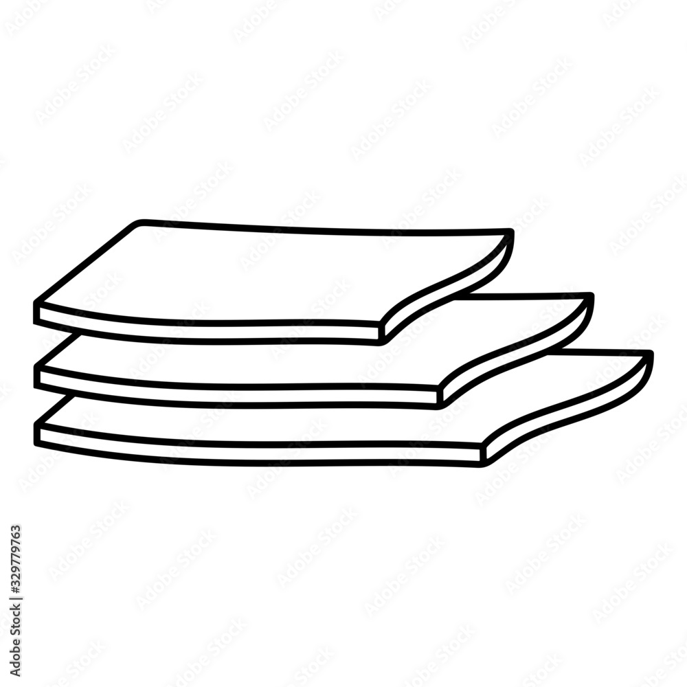 technical illustration of a sandwich multi layer fabric Stock Vector ...