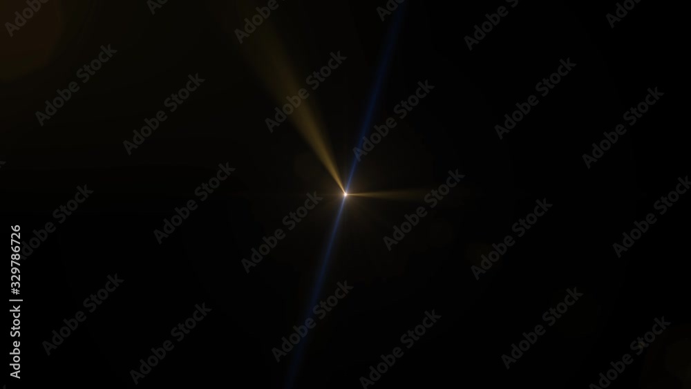 Vidéo Stock Optical Light Lens Flare Background Fade In And Out/ 4k ...