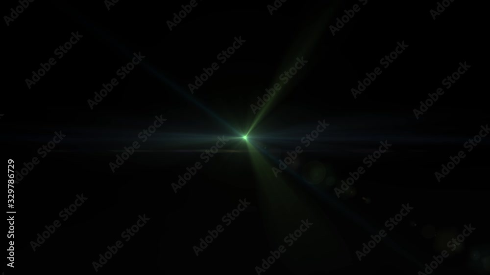 Optical Light Lens Flare Background Fade In And Out/ 4k animation of ...