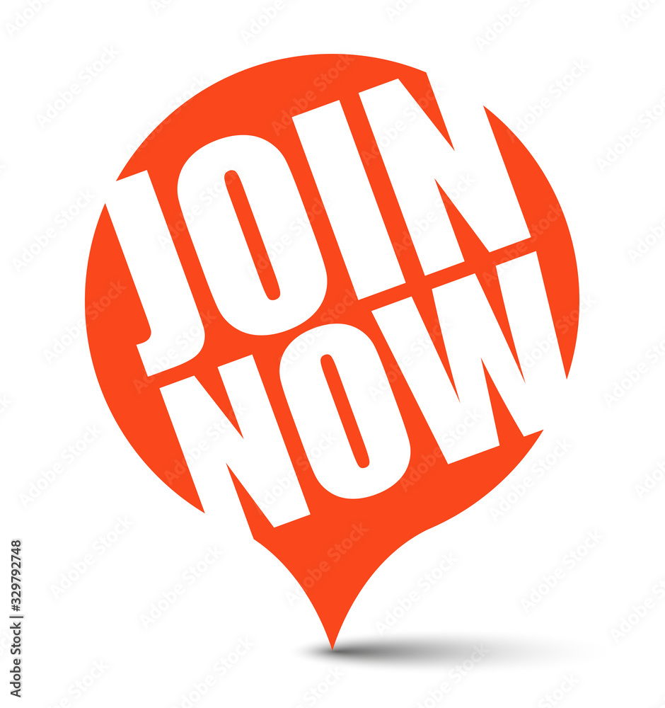 red vector banner join now Stock Vector | Adobe Stock