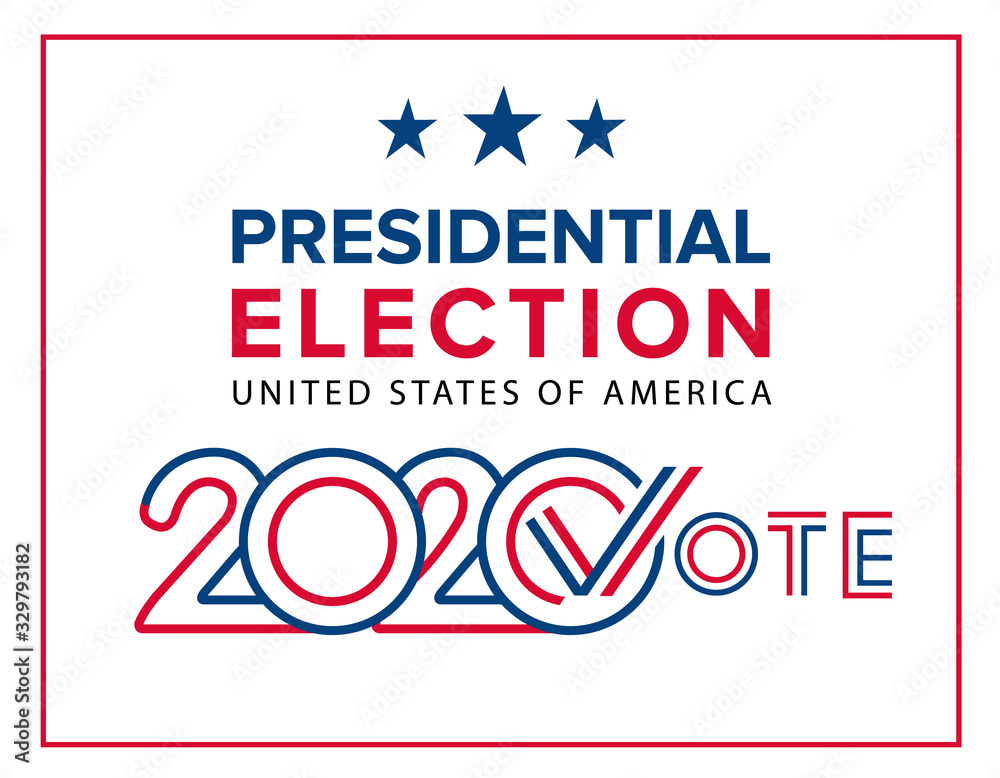 2020 USA Election voting poster banner design news poster election ...