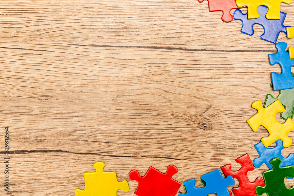 Autism Puzzle Background