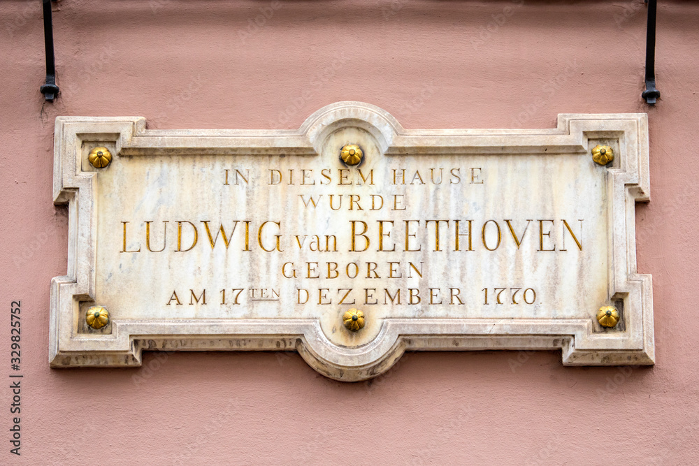 Ludwig van Beethoven Birthplace in Bonn, Germany foto de Stock | Adobe ...