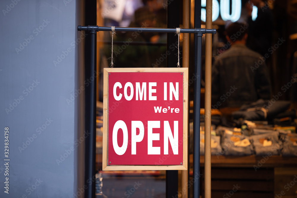 yes we're open sign , vintage restaurant sign , Open sign in street ...