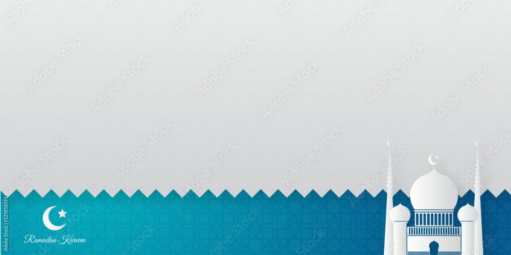 Ramadan kareem presentation background with copy space. Vector ...