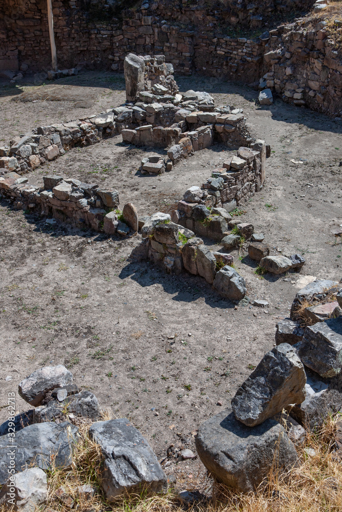 Chavin Andes Peru. Pre-Columbian civilization. Chavín de Huantar. Stock ...