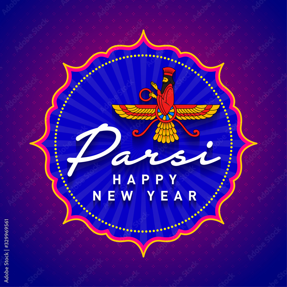 Parsi Happy New Year background or Poster, Logo, Design, Concept ...