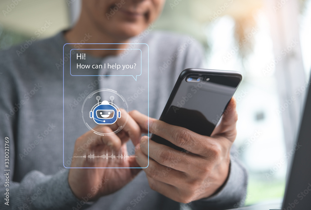 Chatbot assistant, Ai Artificial Intelligence Stock Photo | Adobe Stock