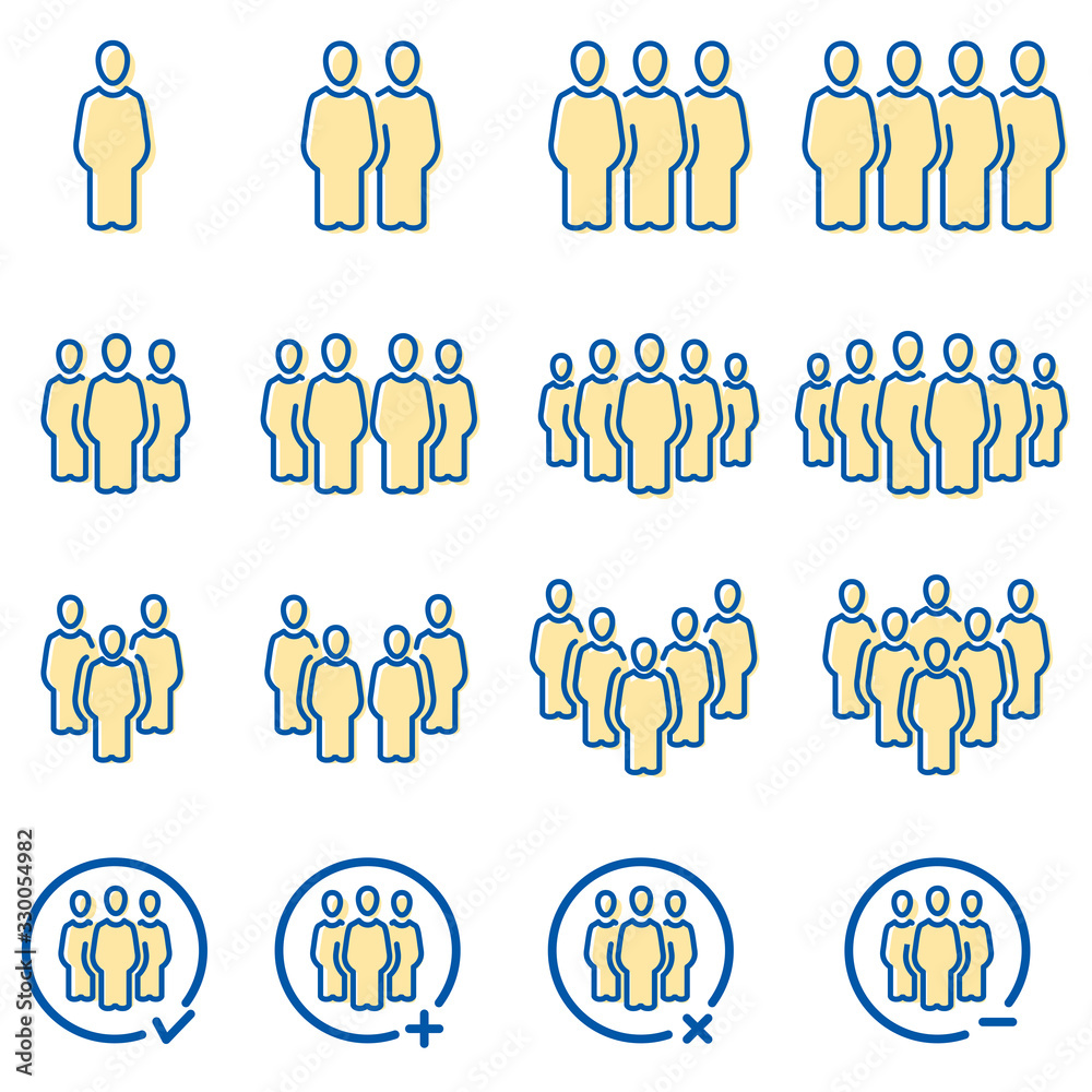 people and population icon set,vector and illustration Stock Vector ...
