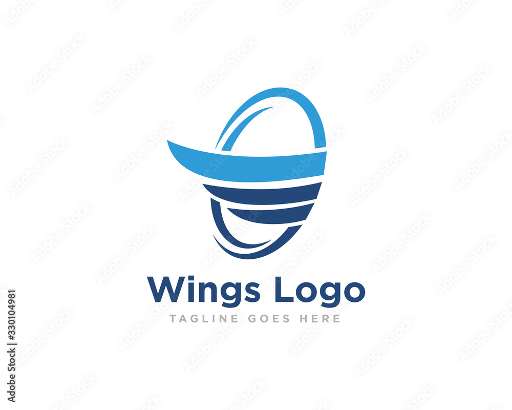 Wings Logo Icon Design Vector Stock Vector | Adobe Stock
