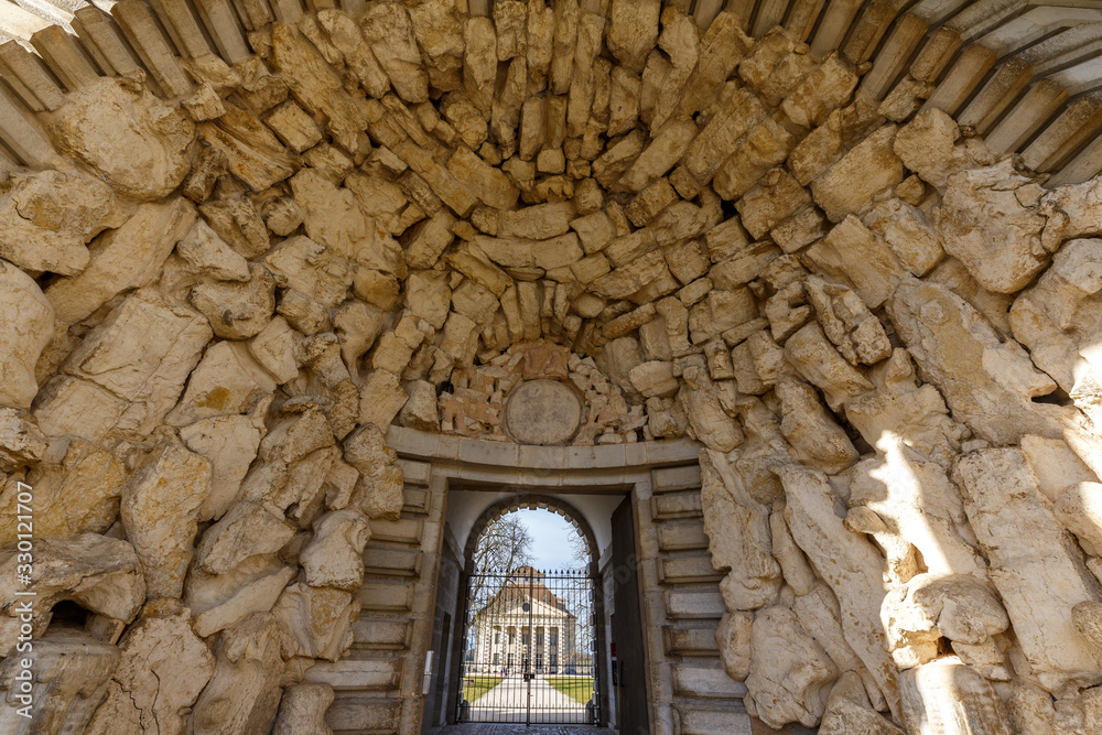 Architecture and buildings in the Saline Royale (Royal Saltworks) at ...