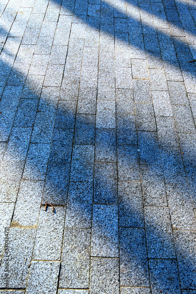 Stone Block Seamless Background. Brick path with different colors ...