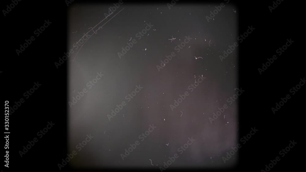 Screen of a Vintage TV with scratches and damage. Old Film Effect ...