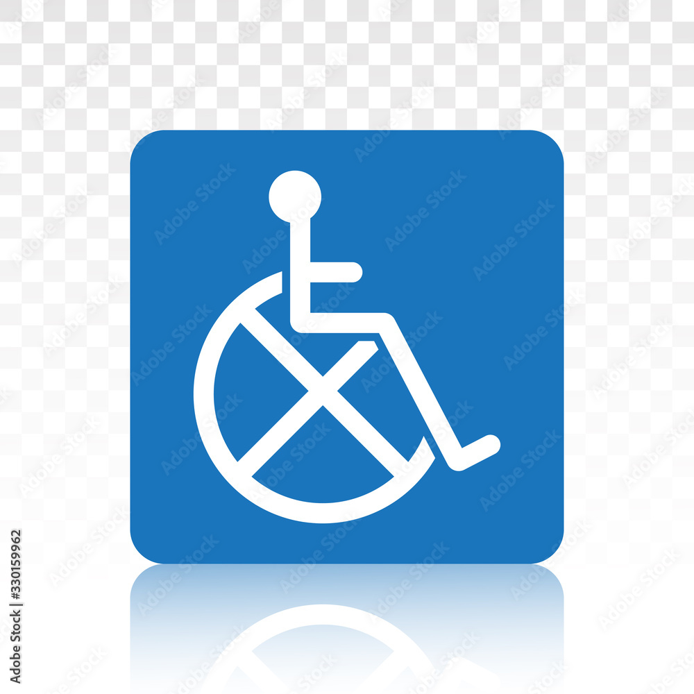 Wheelchairs, handicapped access signs or flat symbol icons for websites ...